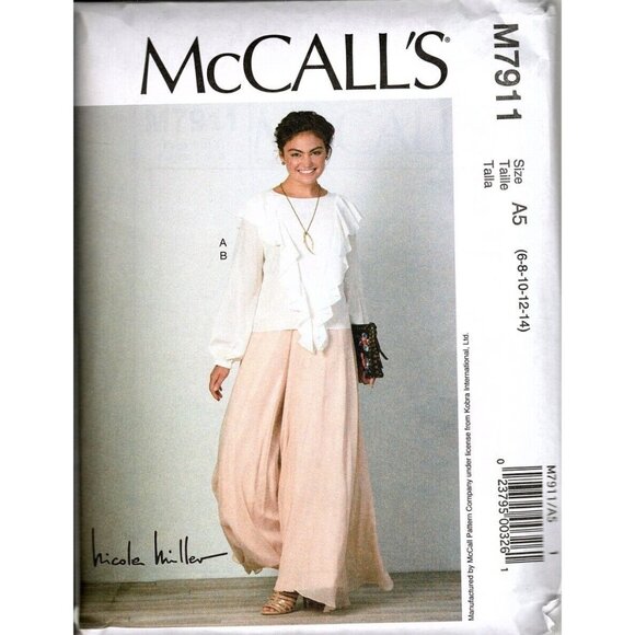 McCall's | Office | Mccalls M791 Misses 6 To 14 Nicole Miller Top And ...